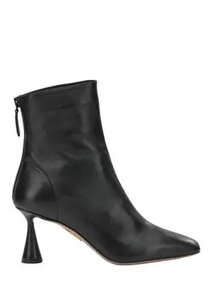 AQUAZZURA Amore 75 Mm' Ankle Boots With Zipper - Black