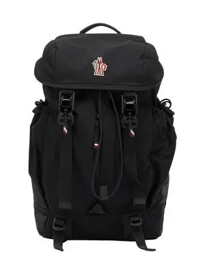 Moncler Sports Backpack With Logo - Black