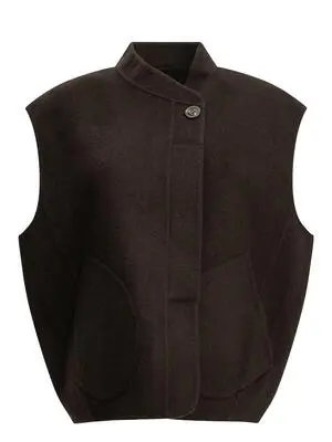 Soeur Adeline' Sleeveless Jacket - Brown