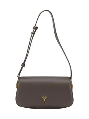 AMI Paris Paris Paris' Small Shoulder Bag - Brown