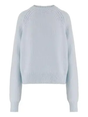 SA SU PHI Cashmere Sweater - Light Blue