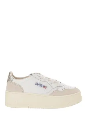 AUTRY Medalist Platform Low Leather Sneakers - Multi