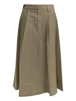 Brunello Cucinelli Sartorial' Midi Skirt - Beige