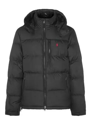 Polo Ralph Lauren Gorham Nylon Down Jacket With Logo - Black