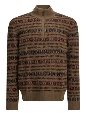 Polo Ralph Lauren Fair Isle' Half Zip Sweater - Multicolor