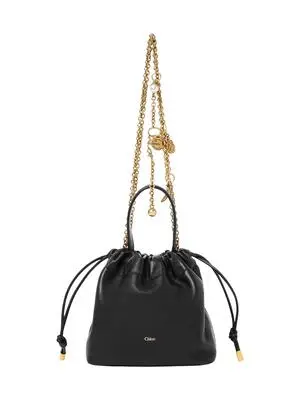Chloé Mini Leather Shoulder Bag Black