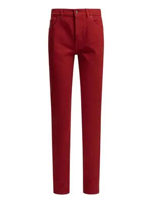 Chloé Straight Leg Jeans - Red