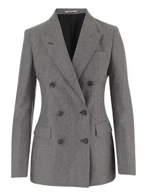 Tagliatore Wool Double Breasted Jacket - Grey