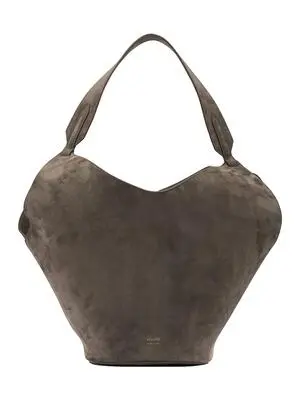 Khaite Medium 'lotus' Shoulder Bag Brown