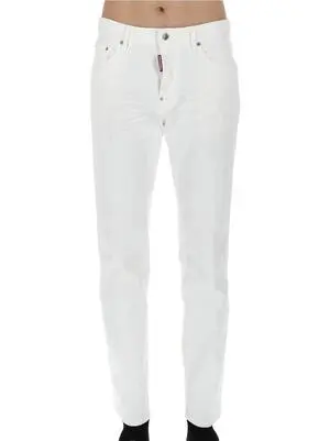 Dsquared2 Jeans In Denim Di Cotone - White