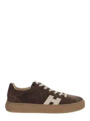 Hogan H705 Suede Sneakers Brown