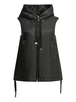 Max Mara Water Repellent Sleeveless Jacket - Black