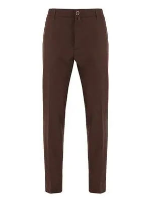 JACOB COHЁN Stretch Wool Pants - Brown