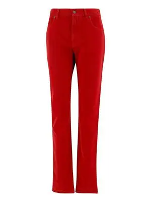 Chloé Slim Fit Cotton Denim Jeans Red
