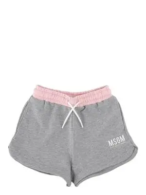 MSGM Short Con Logo - Grey