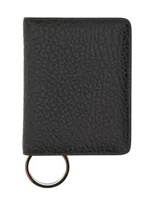 MAISON MARGIELA Portacarte Bifold Con Portachiavi 'four Stitches - Black