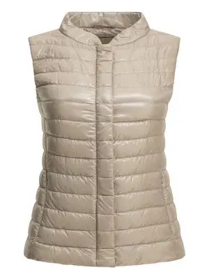 Herno Ultra Light Nylon Sleeveless Jacket - Beige