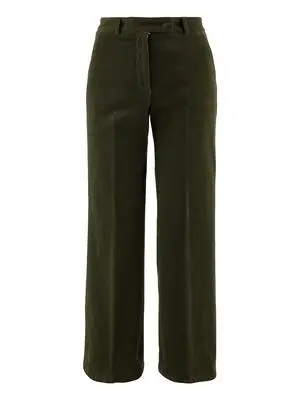 QL2 DONNA Stretch Cotton Velvet Pants