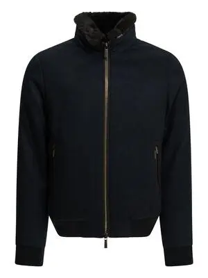 MOORER Bellati Ls9' Bomber Jacket - Blue