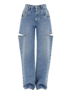 MAISON MARGIELA Jeans Con Dettaglio Cut Out - Denim
