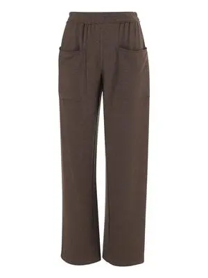 Giorgio Armani Stretch Silk And Cashmere Pants - Brown