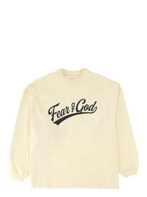 Fear Of God T Shirt A Manica Lunga 'merch - Ivory