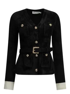SELF-PORTRAIT Chenille Cardigan