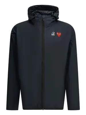 Play Comme Des Garcon X K Way' Raincoat - Blue