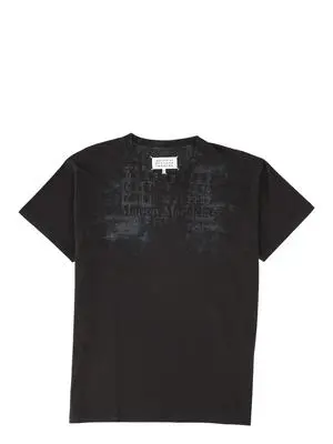MAISON MARGIELA T Shirt Con Stampa - Black