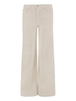 MOTHER Stretch Cotton Blend Jeans - White