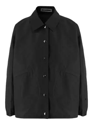 JIL SANDER Lightweight Nylon Jacket - Black