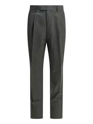 Zegna Tailored Wool Pants - Grey