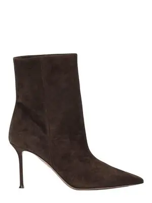 AQUAZZURA Harper 85 Mm' Ankle Boots With Zipper - Brown