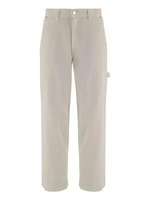 HAIKURE Ribbed Cotton Velvet Pants - Ivory