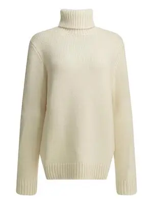 SEMPER Cashmere Turtleneck Sweater - White