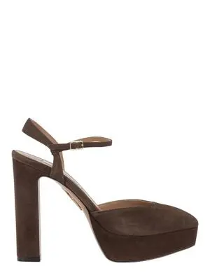 AQUAZZURA 'amira Plateau 110 Mm' Slingback Brown