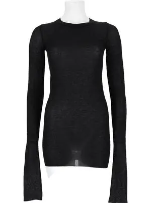 Rick Owens T Shirt A Manica Lunga - Black