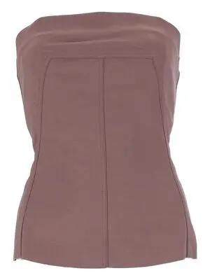Rick Owens Top Bustier In Lana - Pink