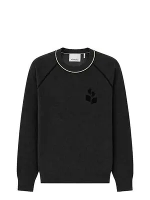 MARANT Maglia 'serek' Con Logo - Grey