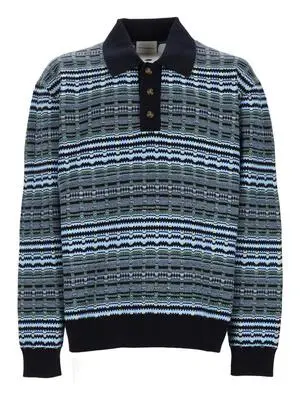 Drole De Monsieur Polo In Maglia Coogi - Blue