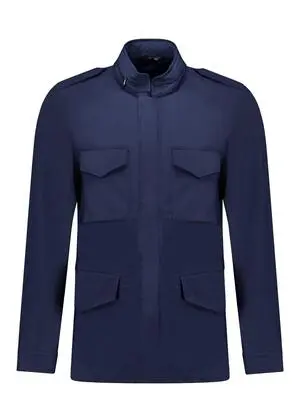 AUTORE Cotton Field Jacket - Blue Navy