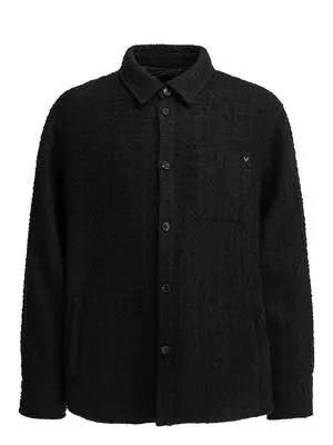 Valentino Garavani V Gold' Overshirt Jacket - Black