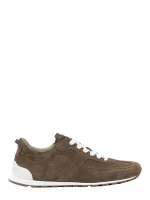 Brunello Cucinelli Shiny Loops' Low Top Sneakers - Brown