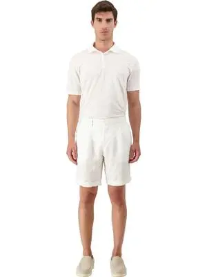 AUTORE Bermuda Torres In Linen Bianco