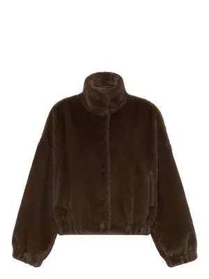 Max Mara Weekend Danemone Faux Fur Jacket - Brown