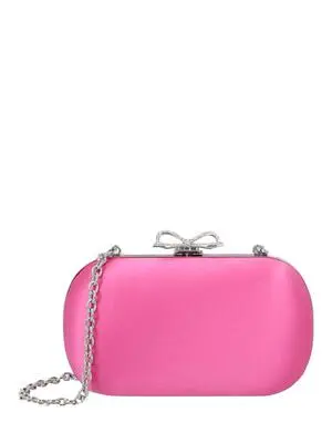 SELF-PORTRAIT Clutch In Raso Con Fiocco - Pink