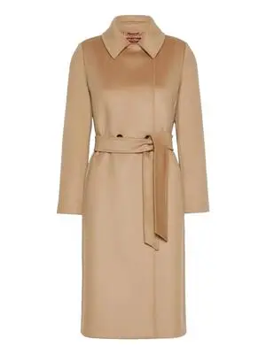 Max Mara Studio Bcollag Wool Coat - Brown