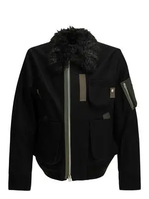 SACAI Wool Bomber Jacket