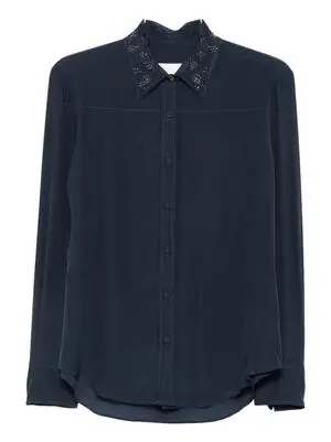 TRAME AUREE Cotton Shirt - Navy