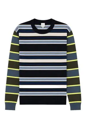 Paul Smith Maglia In Lana E Cotone - Multicolour